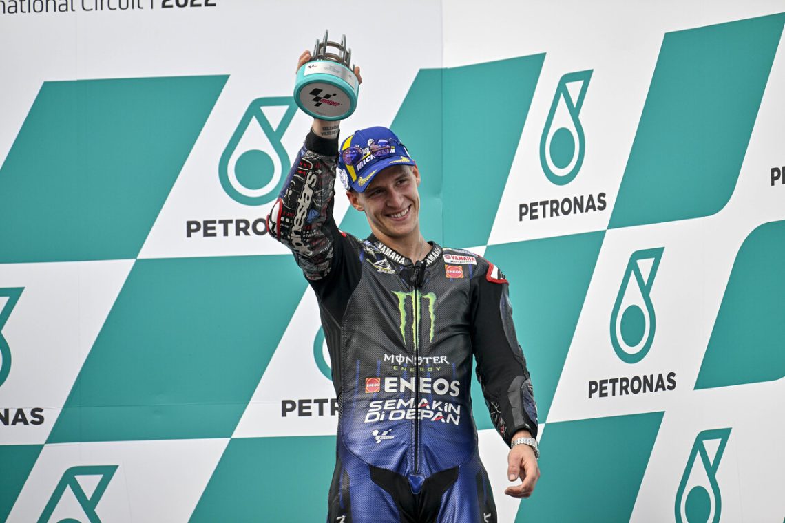 Quartararo sobe no pódio na Malásia e mantém disputa pelo título até a ...