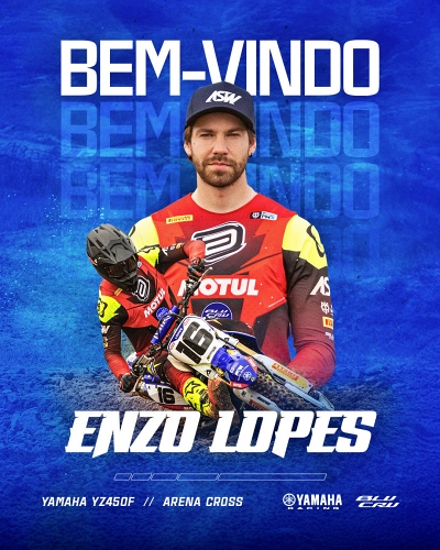 Enzo Lopes recebe apoio especial do Programa BLU CRU da Yamaha Racing Brasil - Yamaha Racing Brasil